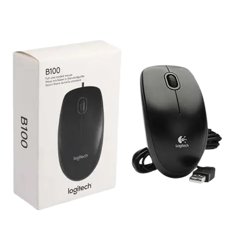 Logitech B100 Optical USB Mouse – DOTNET KARISMA COMPUTER